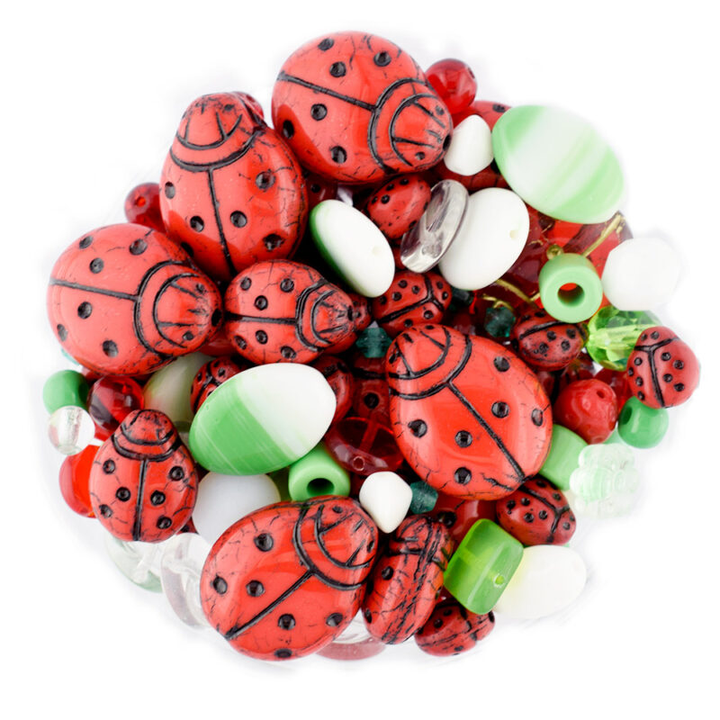 Czech Glass Ladybird Bead Mix - The Bead Shop Nottingham Limited