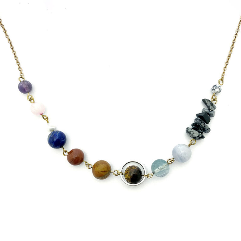Solar System Necklace Kit - Gold Plated - The Bead Shop Nottingham Ltd