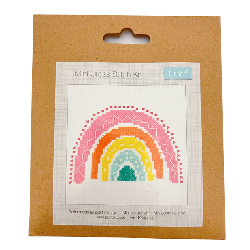 Rainbow Mini Cross Stitch Kit
