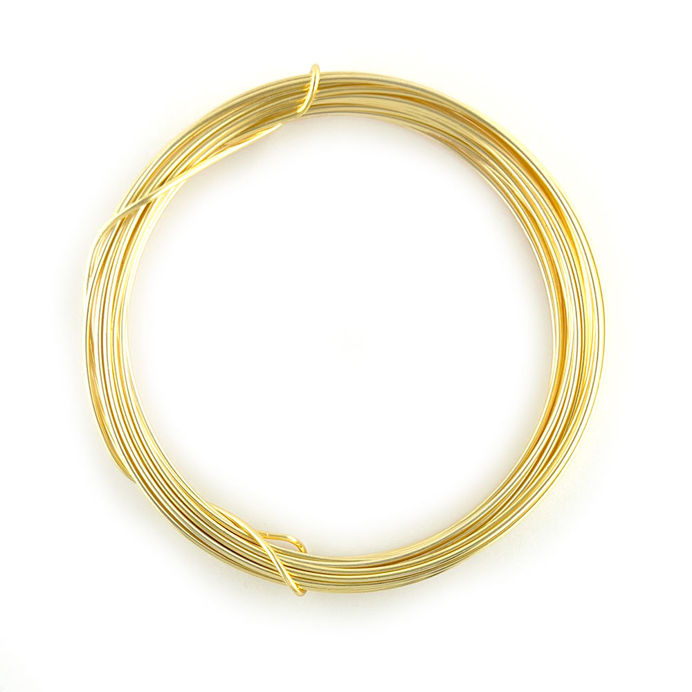 1mm Gold Coloured Craft Wire - The Bead Shop Nottingham Ltd